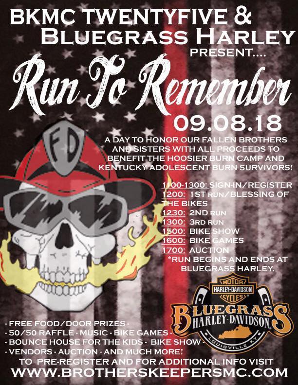 Burn Run 2018 - Brother's Keepers MC - A Firefighters' Motorcycle Club