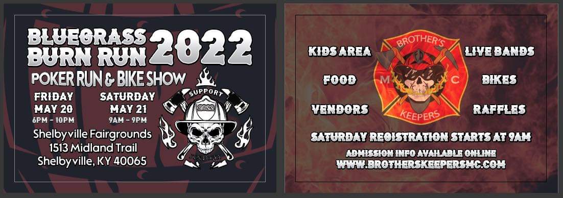 BLUEGRASS BURN RUN - Brother's Keepers MC - A Firefighters' Motorcycle Club