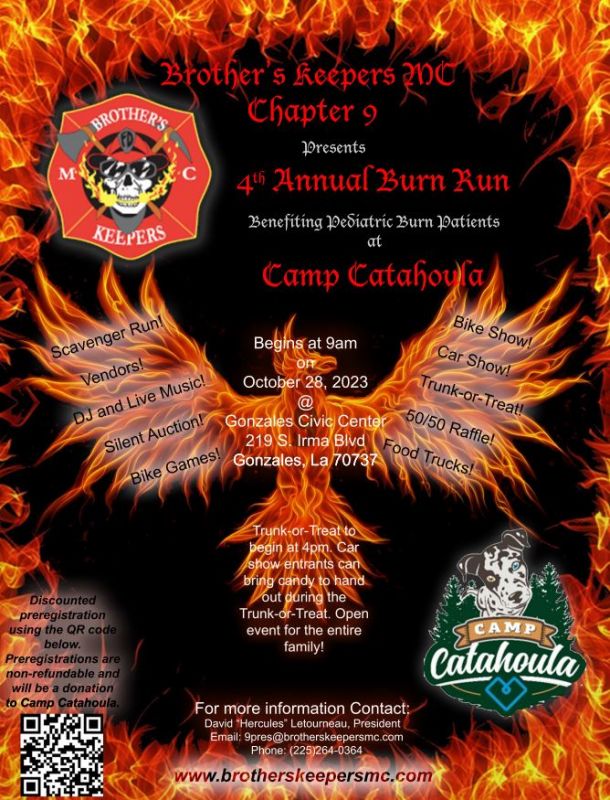 4th Annual Burn Run - Brother's Keepers MC - A Firefighters' Motorcycle ...