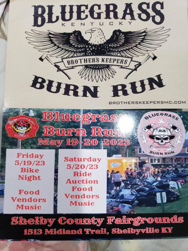 Bluegrass Burn Run 2023 - Brother's Keepers MC - A Firefighters ...